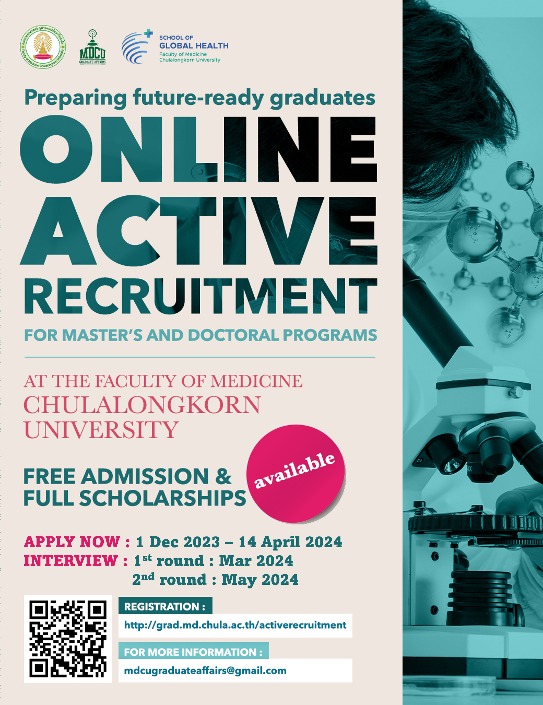 Graduate Affairs, Faculty of Medicine, Chulalongkorn University